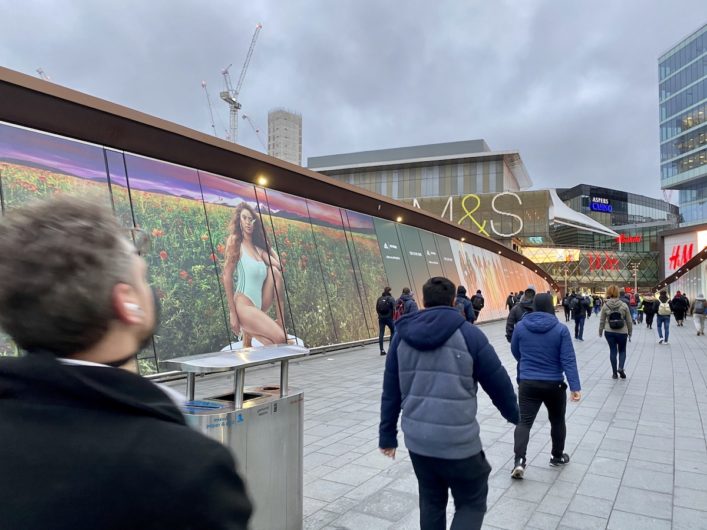 Westfield Stratford Bridge Hoarding | Hollywood Monster